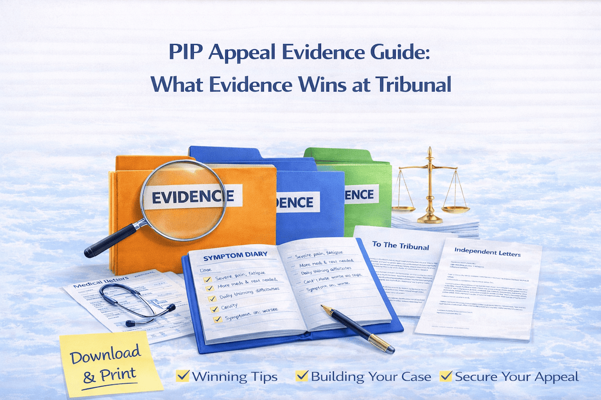 PIP Appeal Evidence Guide: What Evidence Wins At Tribunal (2026)