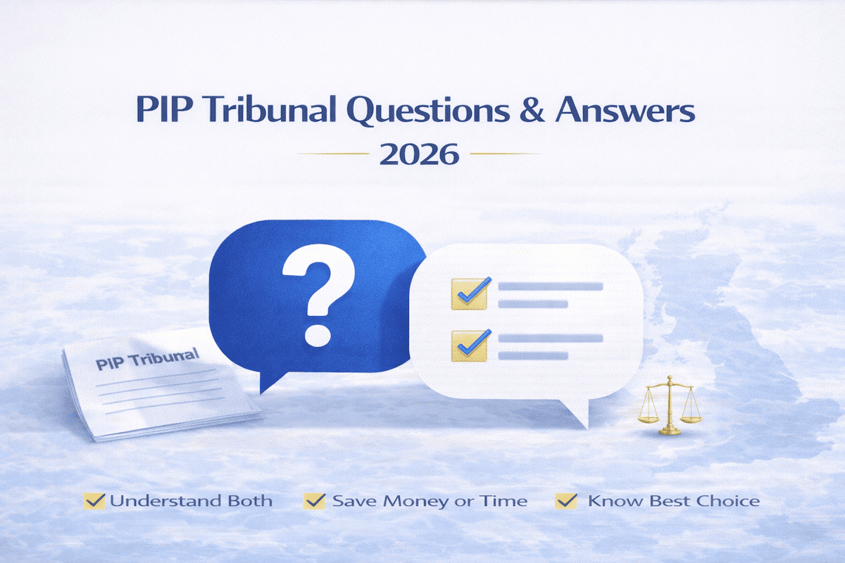 PIP Tribunal Questions & Answers 2026 - PIPAppeal.org.uk
